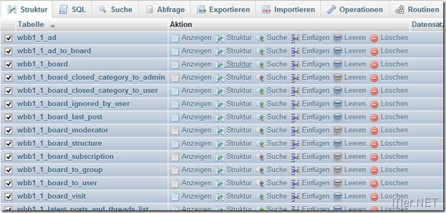 Tabellenpräfix in MySQL Datenbank ändern - Anleitung Tabellenpräfix in MySQL Datenbank ändern - Anleitung
