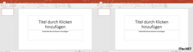 Powerpoint - zwei Folien nebeneinander präsentieren mit zwei Instanzen