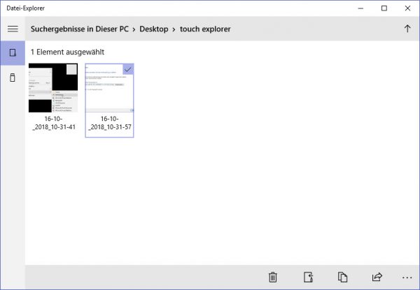 Windows - Touch Explorer aktivieren