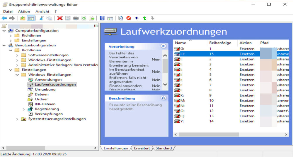MS Gruppenrichtlinien - Homelaufwerk über GPO einbinden